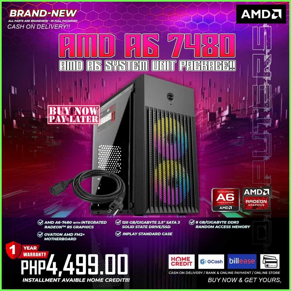 BRANDNEW(Zr;System>PS)Unit)Lz>CPU)Xq>Standard)cs>Casing-AMD)gR>A6)sS ...