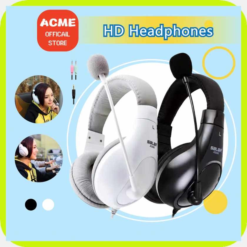 ACME_K+SalarJM:Head-Mounted+g@J@o@q@b@h Computer Headset Online Class Wired Headset Gaming With ...