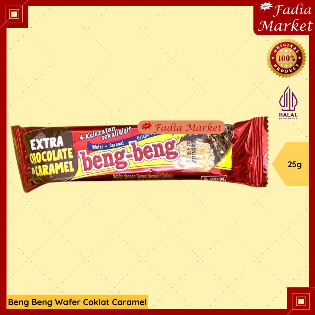 Beng Beng Extra Caramel Chocolate Wafers Eid Snacks 25g | Shopee ...