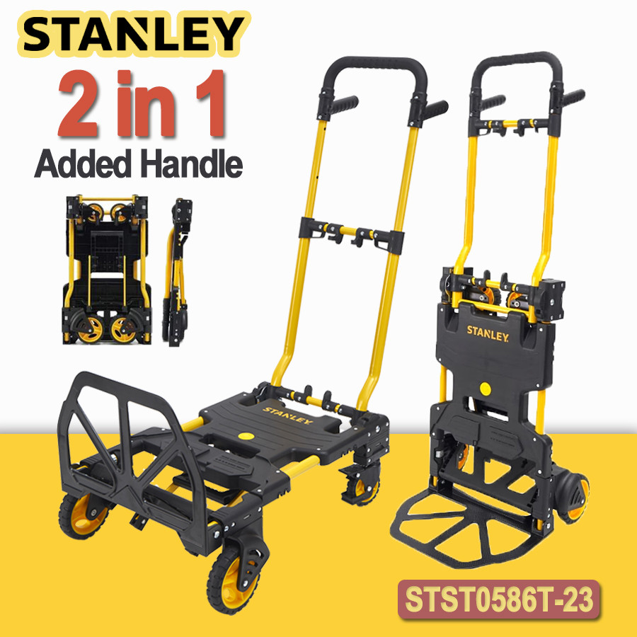 STANLEY STST0586T-23 2 in 1 Folding Trolley with Handle Trailer ...