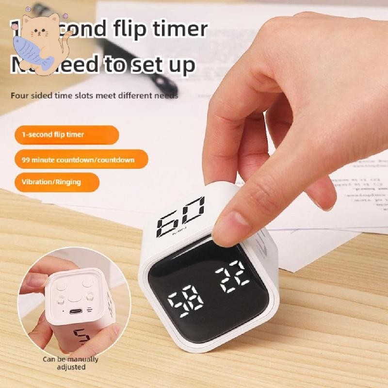 Cube Pomodoro Timer, Rotating Timer, Gravity Sensor, Countdown Timer, Time Management, Digital ...