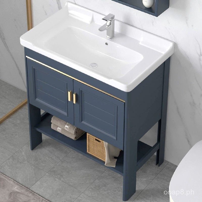 Floor-Standing Wash Basin Bathroom Balcony Ceramic Integrated Stand ...