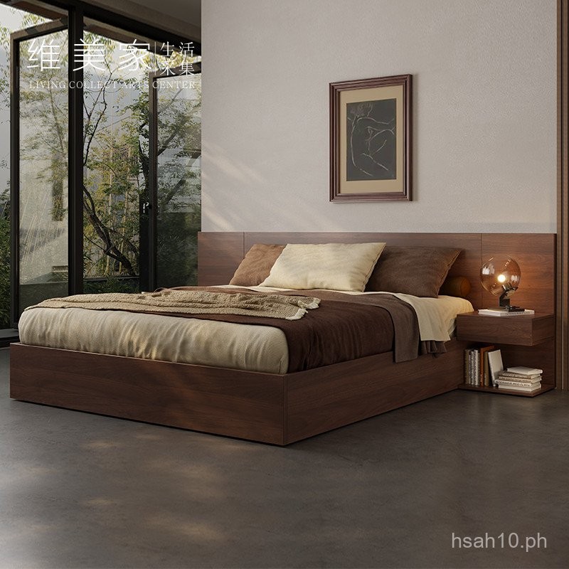 Vimeijia Solid Wood Box Bed Modern Simple Oak Storage Bed Small ...
