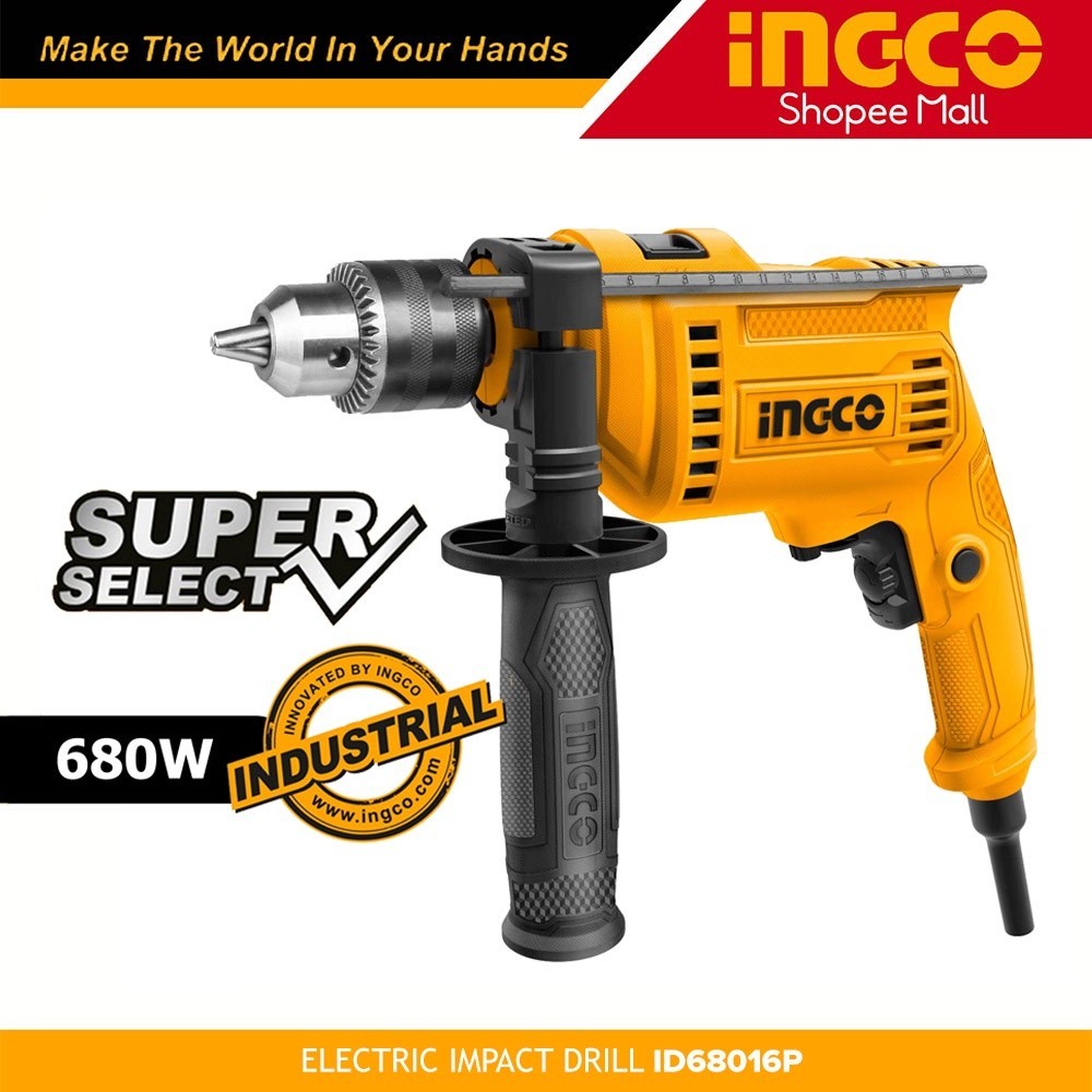 ♞Ingco AG70012 + ID68016P Electric Angle Grinder And Impact Drill Combo ...