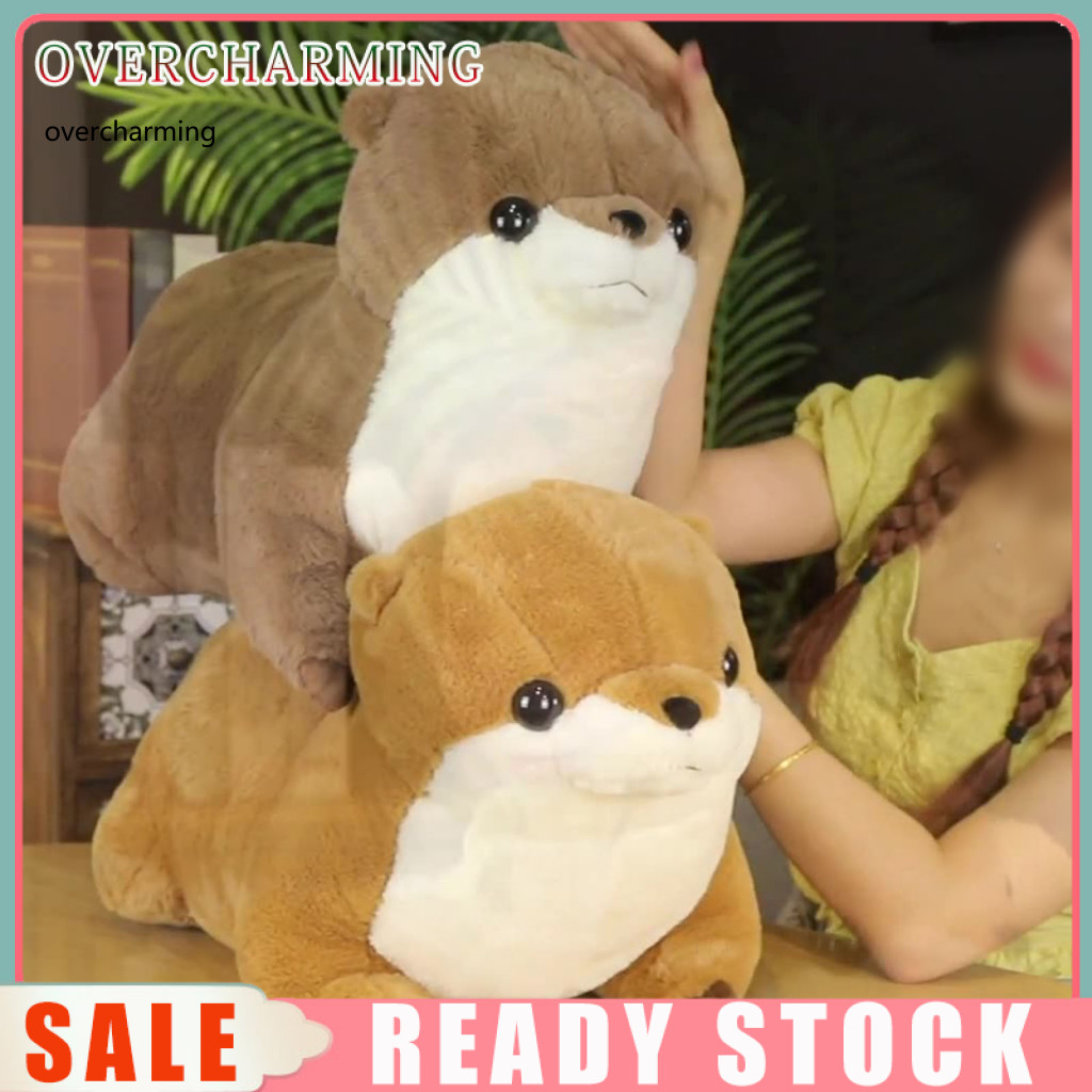 Stuffed Toy Lovely Meticulous Workmanship PP Cotton Lying Posture Otter ...