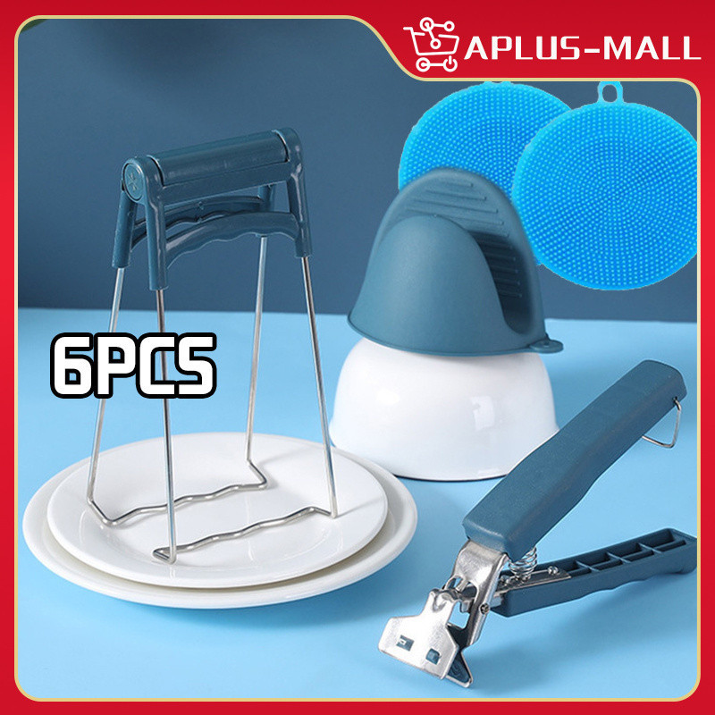 6Pcs Anti-scalding Hot Clip Dish Baking Plate Gripper Anti-Hot Holder ...