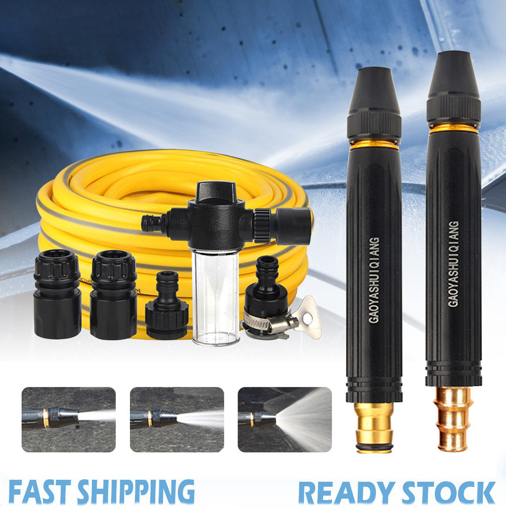 Hose Complete Set with Booster for Water Faucet Car Wash High Pressure ...