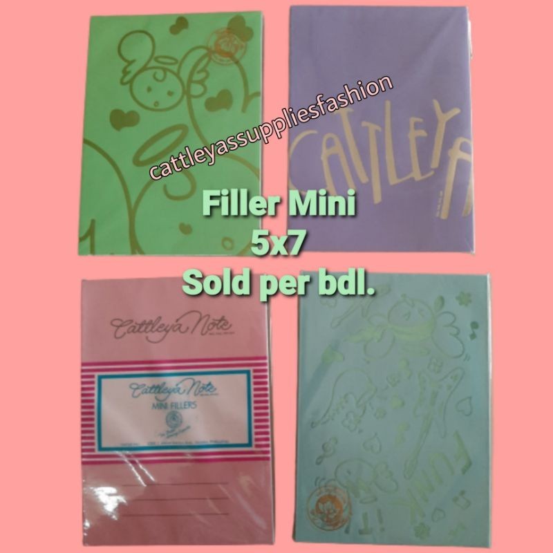 Cattleya Filler Mini 5x7inch 5 booklet/bdl. | Shopee Philippines