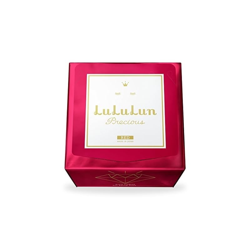 NEW Lululun Precious RED Face Mask, 32 sheets (Intensive moisture for dry, fine lines) | Shopee ...