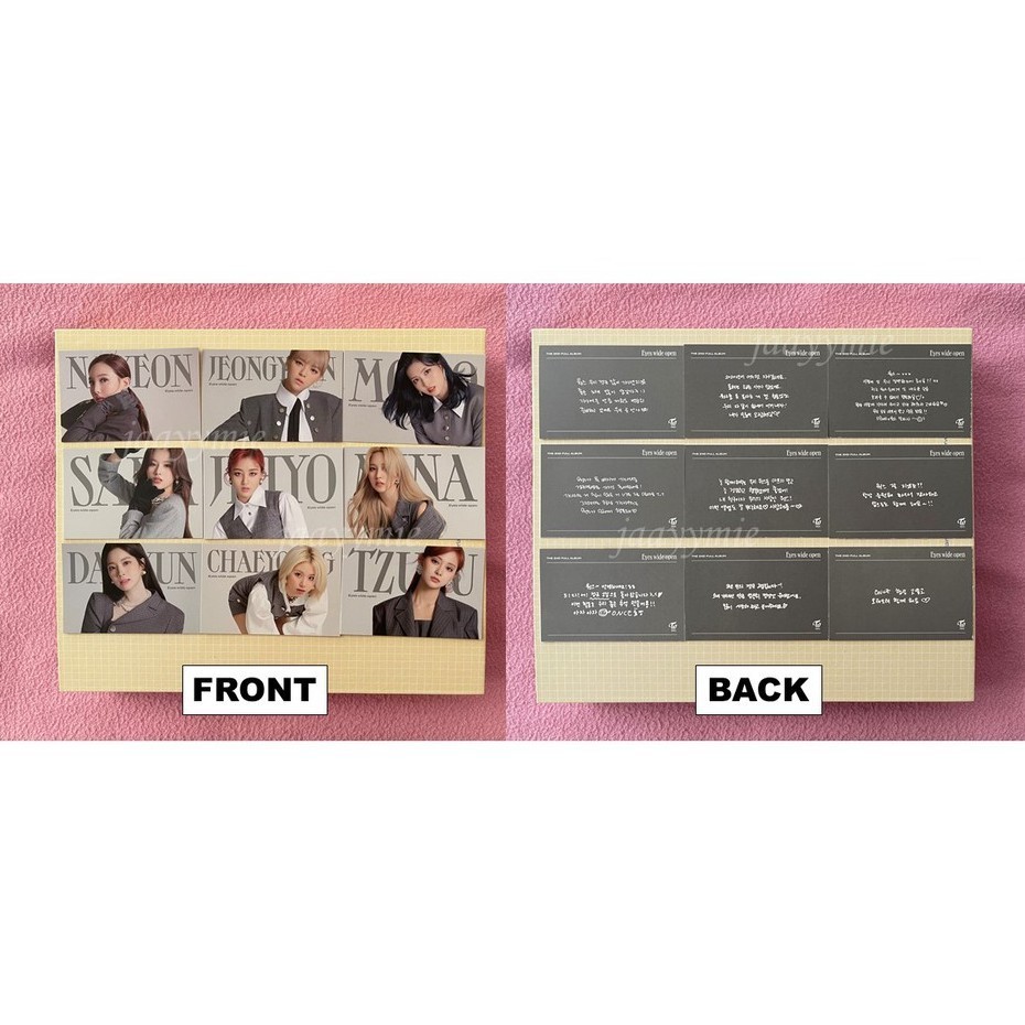 ♞TWICE Eyes Wide Open - Message Card (1 Photocard and 1 envelope ...