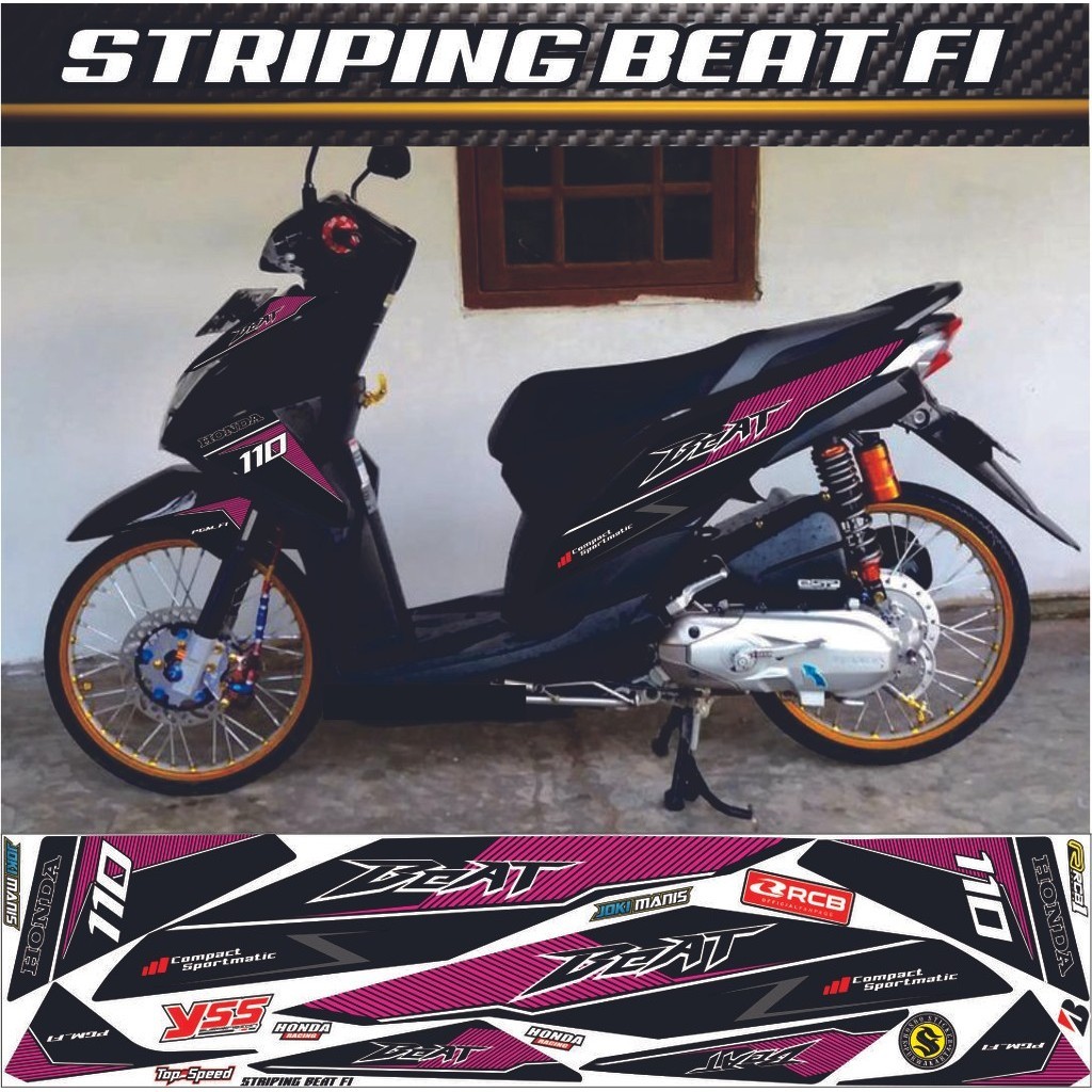 Variations Of Stickers/ striping Motorcycle honda beat fi 2012 2014 ...
