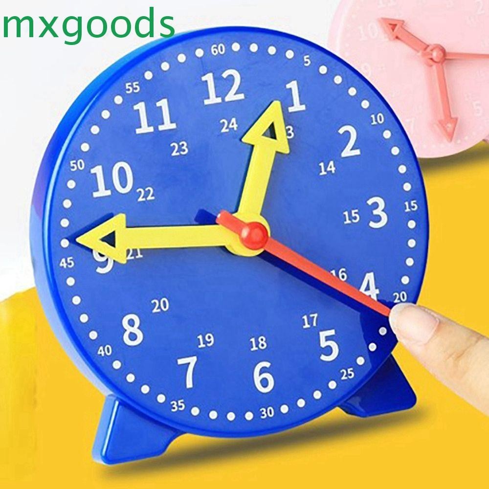 MXGOODS Kids Clock Digital Manual Hour Minute Second Cognition Early Education Preschool ...