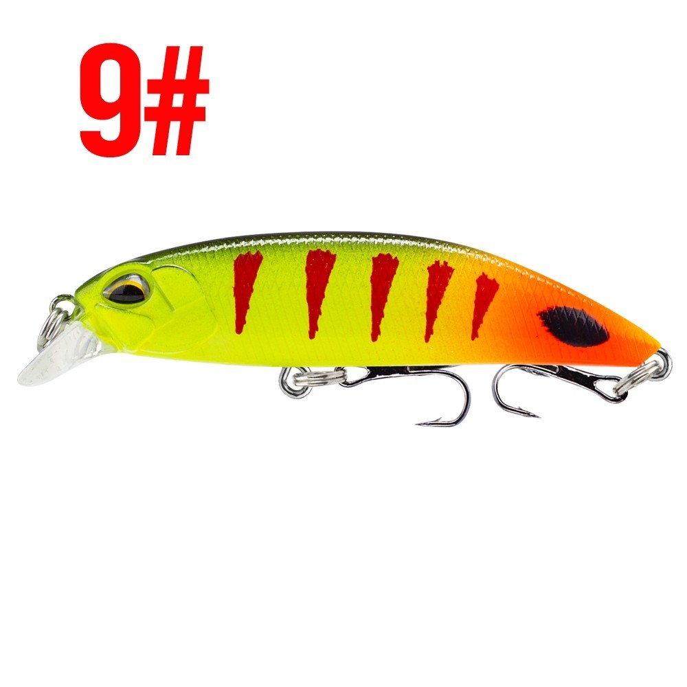1PC Laser Fishing Lure 7cm/8g Slow Sinking Minnow Bait Casting Lure 3D Eyes Pencil Fishing Baits ...