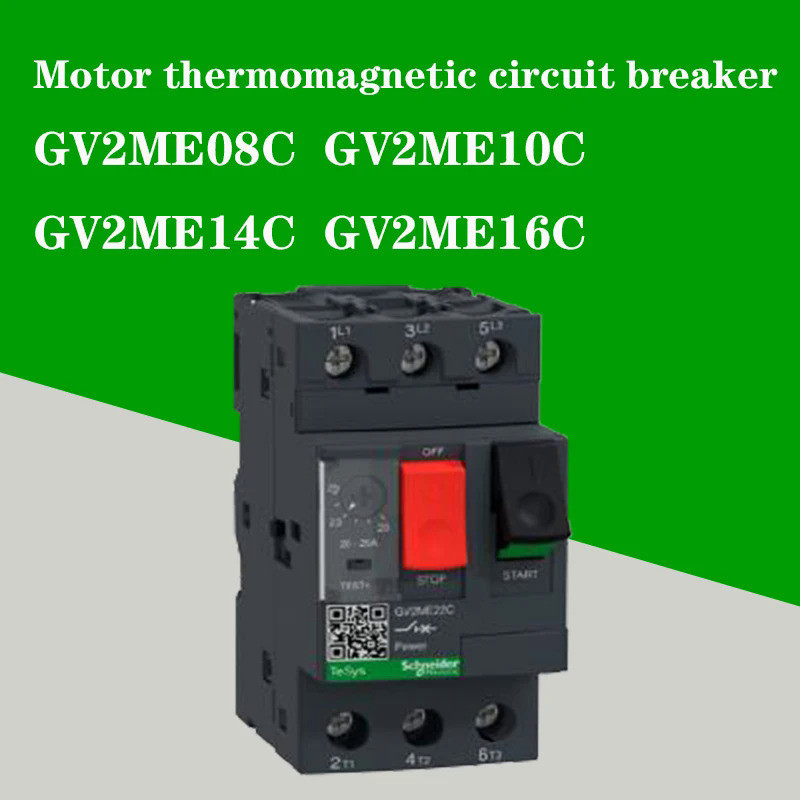Schneider Electric motor thermal magnetic circuit breaker GV2ME08C 2.5 ...
