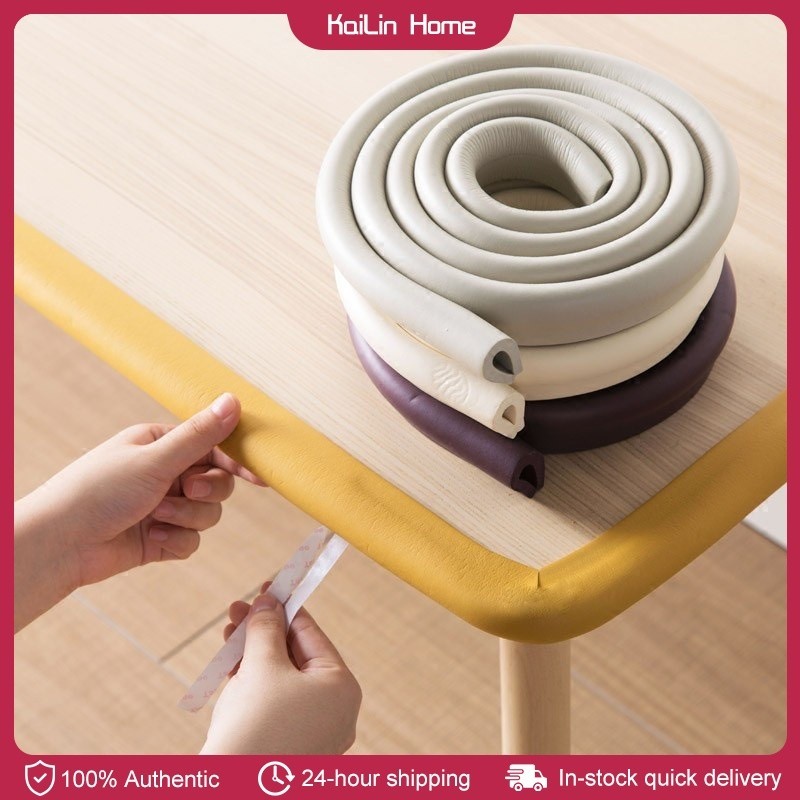 Bumper strip Corner anti-collision soft-covered table edge stickers ...