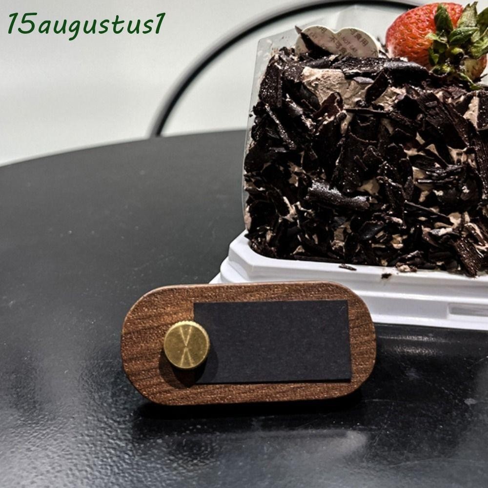 AUGUSTUS Price Display Sign, Walnut Wood Mini Price Tag Stands, Display ...