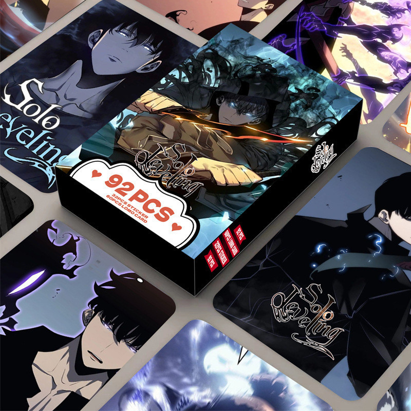 Solo Leveling Double-sided Photocard Lomo Card Sticker 92pcs/box ...