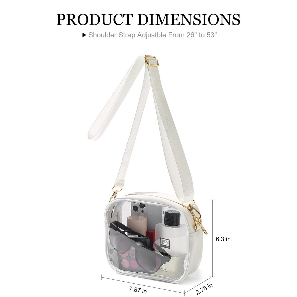 Clear Bag Stadium Approved, Crossbody Transparent Bag for Concerts ...