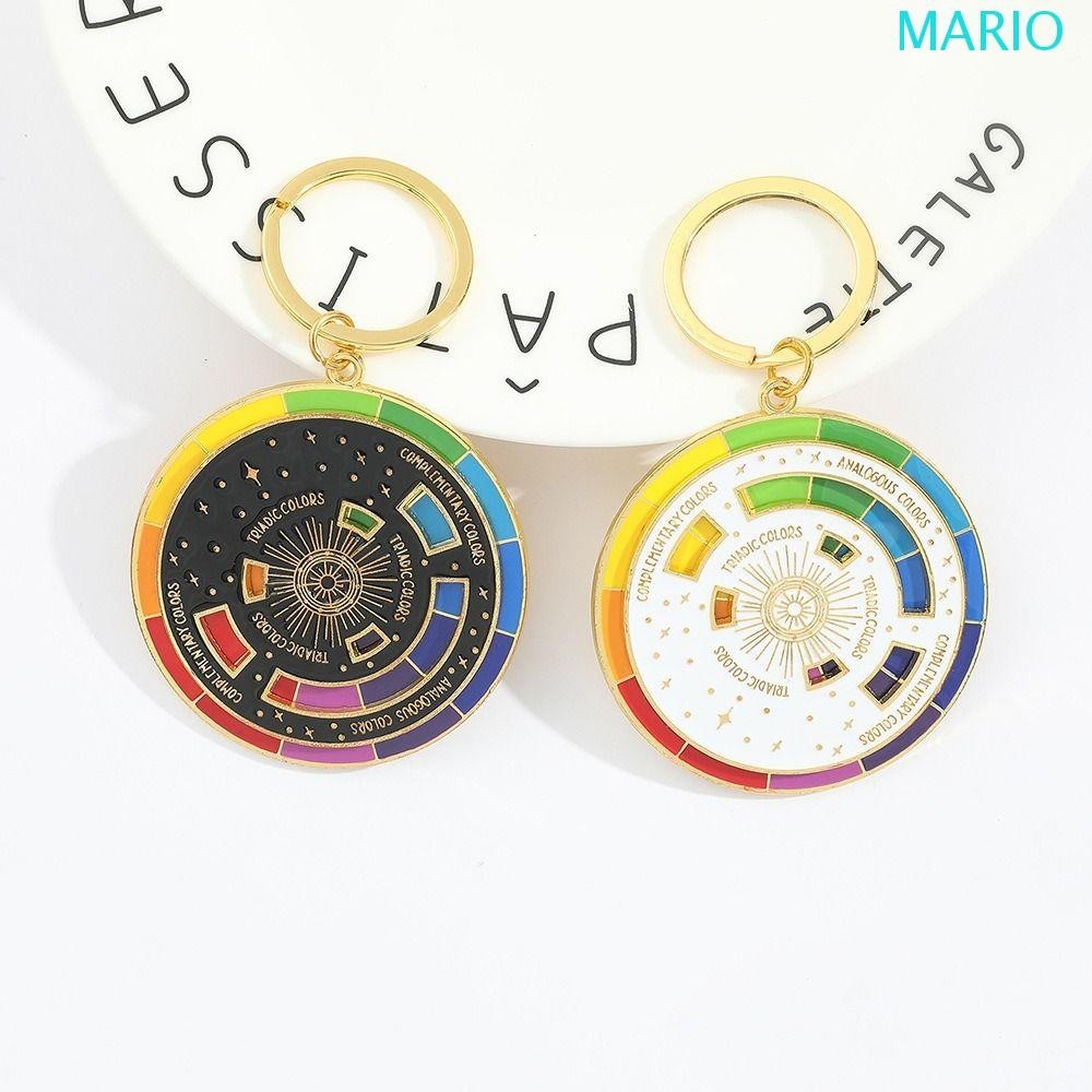 MARIO Spinning Color Compass Keychain, Color Wheel Rotatable New Color ...
