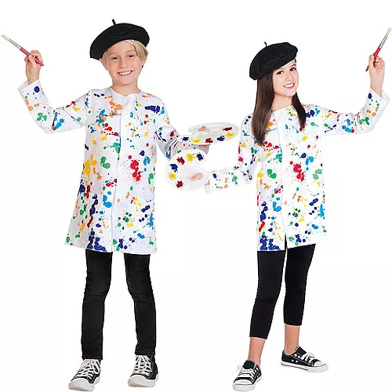 painter costume for kid artist costume for kids artist cosplay ...