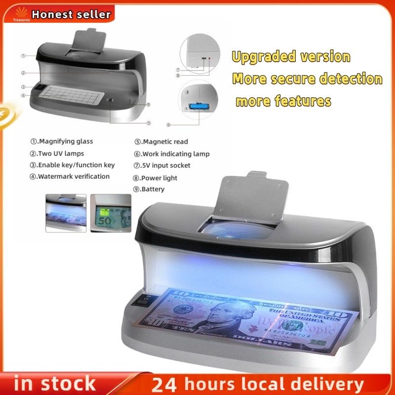LED Light UV Banknote Detector Portable Banknote Detector Foreign ...