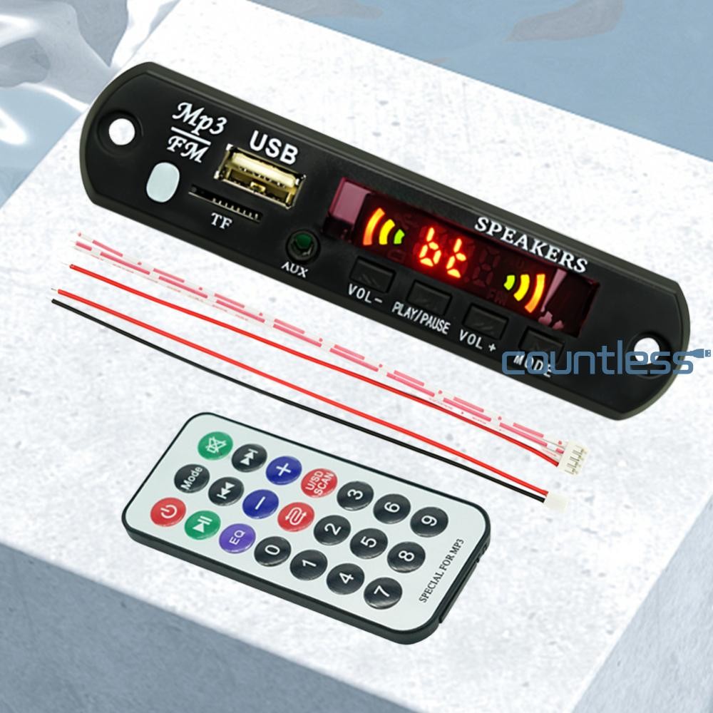 5/12V MP3 WMA Decoder Board Bluetooth-Compatible5.0 USB TF FM Radio ...