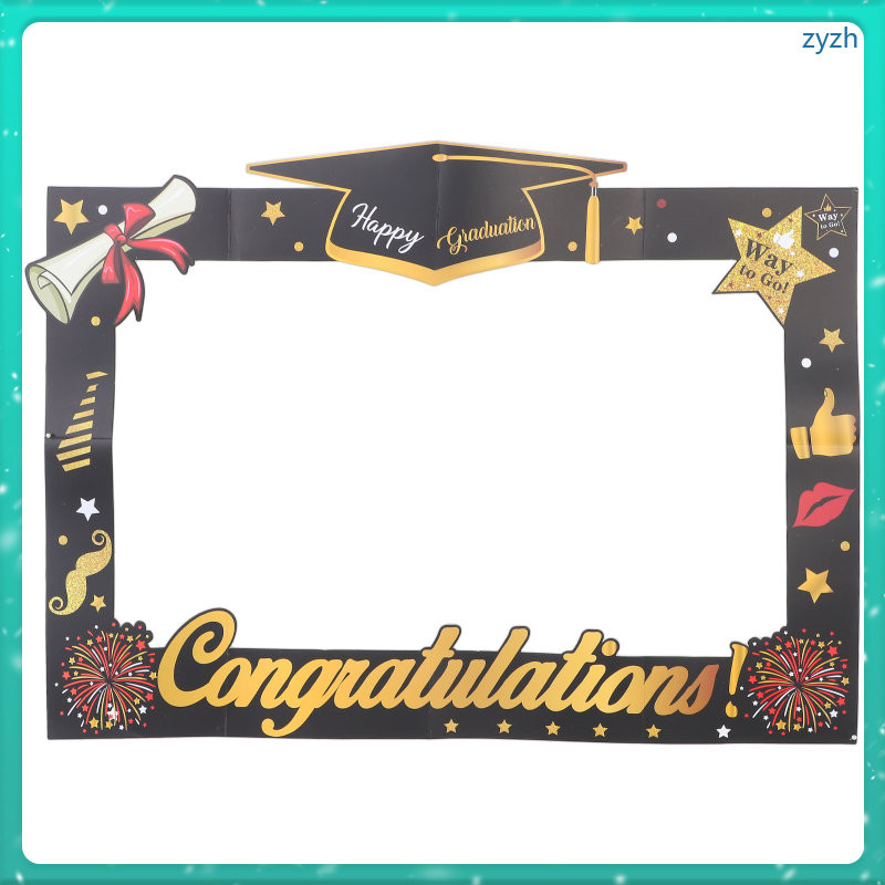 Graduation Season Theme Paper Photo Frame School Photo Prop ...
