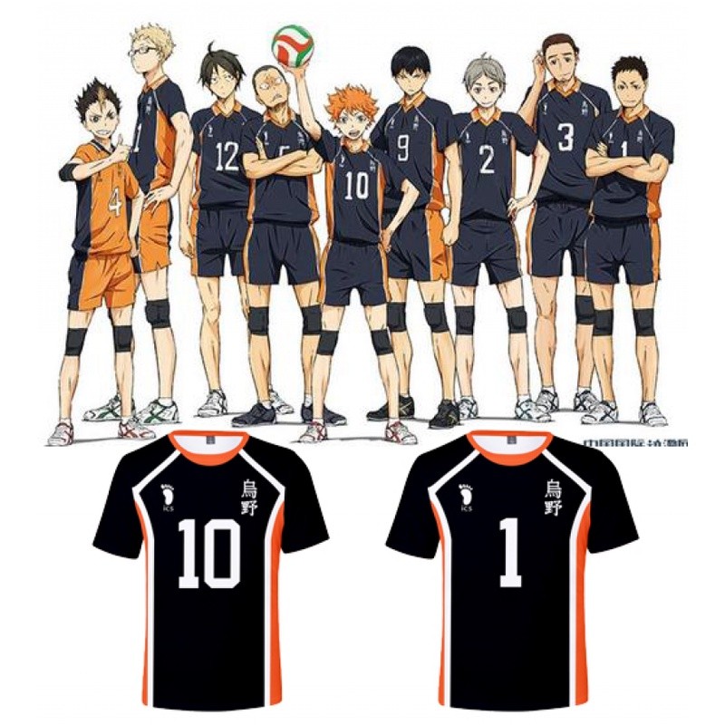 Haikyuu!! Anime Jersey Cosplay Costume Karasuno High School Volleyball ...