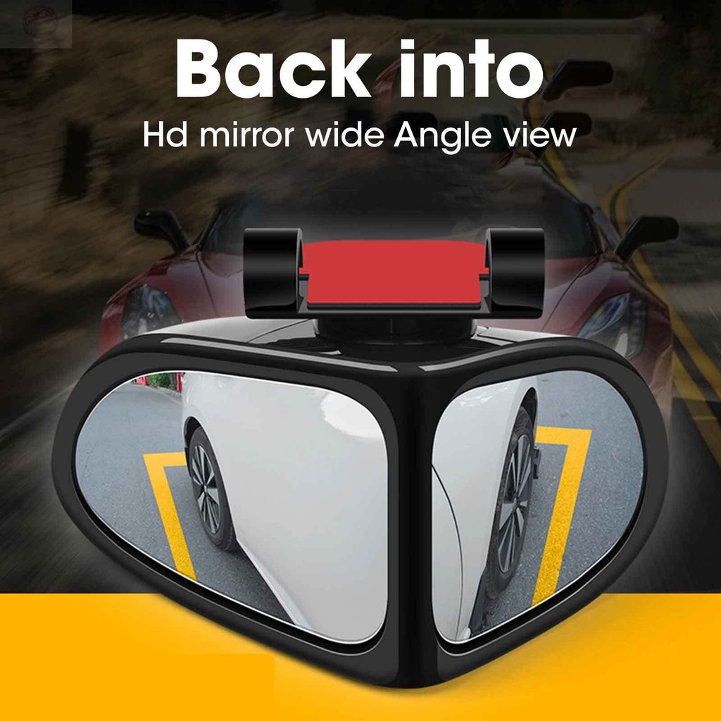 ST Car front and rear wheel blind area auxiliary mirror 360-degree ...