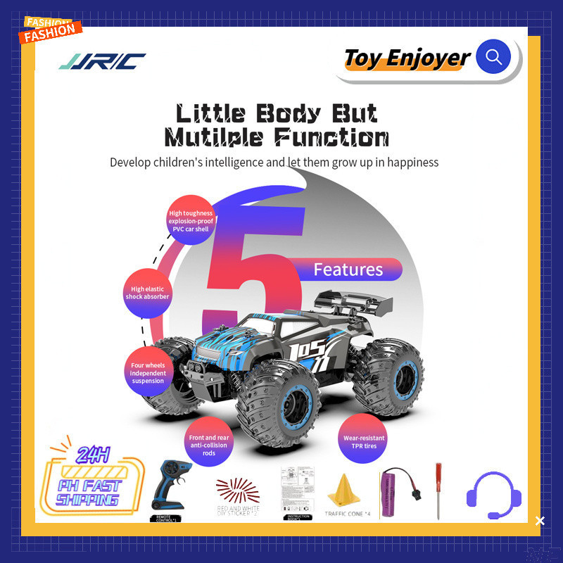 JJRC 1/18 Remote Control Buggy Car 15KM/H 4WD Remote Control Vehicle 2 ...