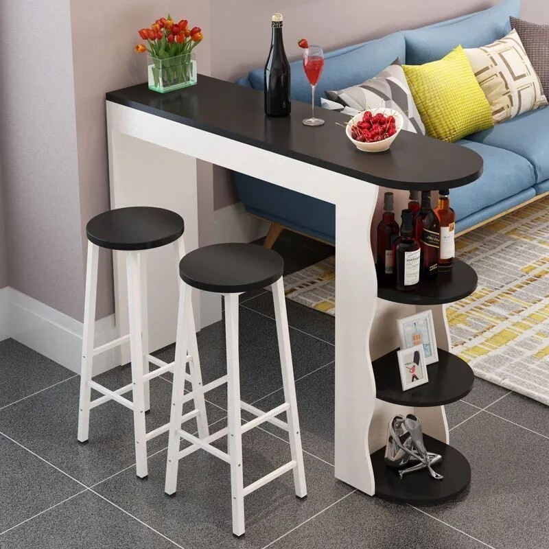 Ergonomic Modern Mini Bar Counter table with Rotating 360 Bar Counter ...