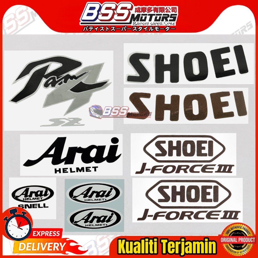 Sticker Visor Shoei & Ram4 Stiker Visor Waterproof Shoei CJ1 J-Force ...