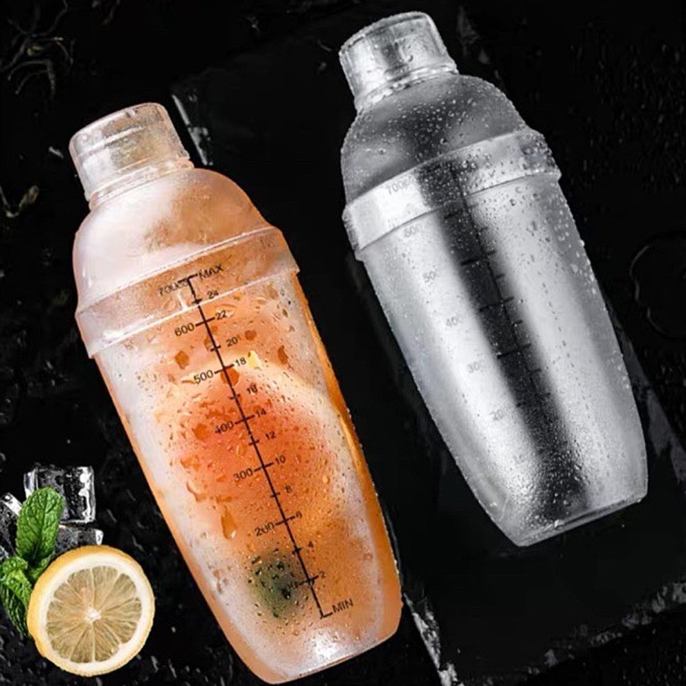 Acrylic Milk Tea Shaker Cocktail Shaker Transparent Hand Shake Cup ...
