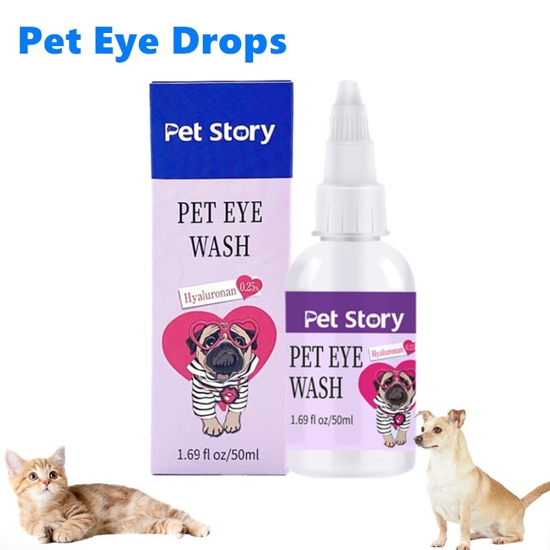 Pet ear mites cleaner odor Removal Ear Drops 50ml Eye drops Infection ...