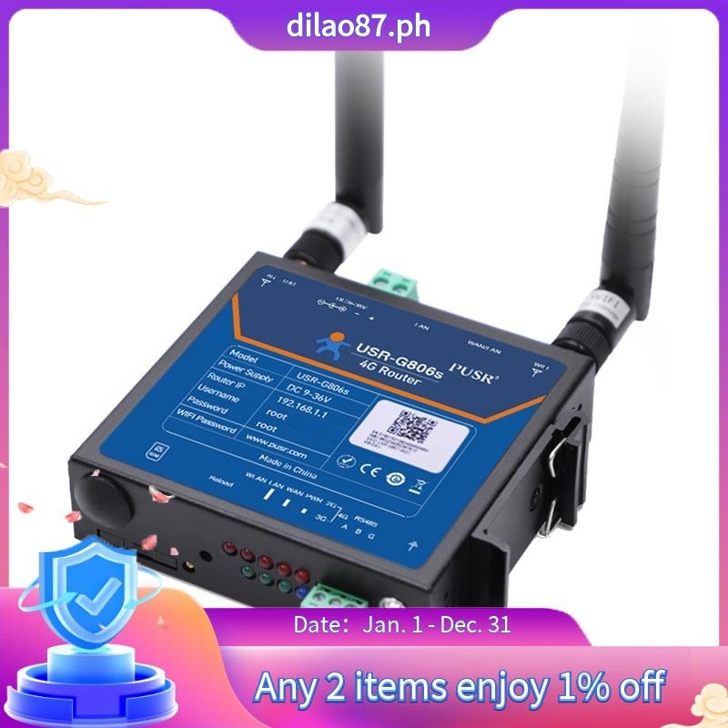 Industrial 4G LTE Router USR-G806S IoT Device Serial Port RS485 LAN to ...