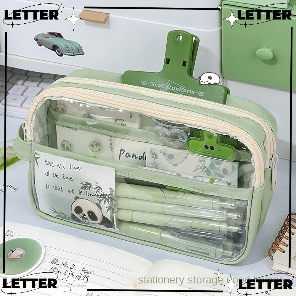 LET Pencil , Large Capacity Transparent Pen Bag, Special Design Multi ...