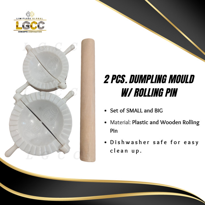 2PCS. DUMPLING MOULD W/ ROLLING PIN | Shopee Philippines