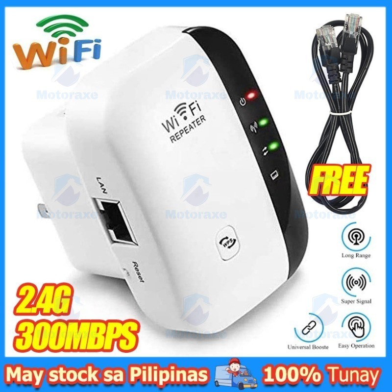 Wi-Fi Repeater 300Mbps Network Signal Extender Wireless Router Fast ...