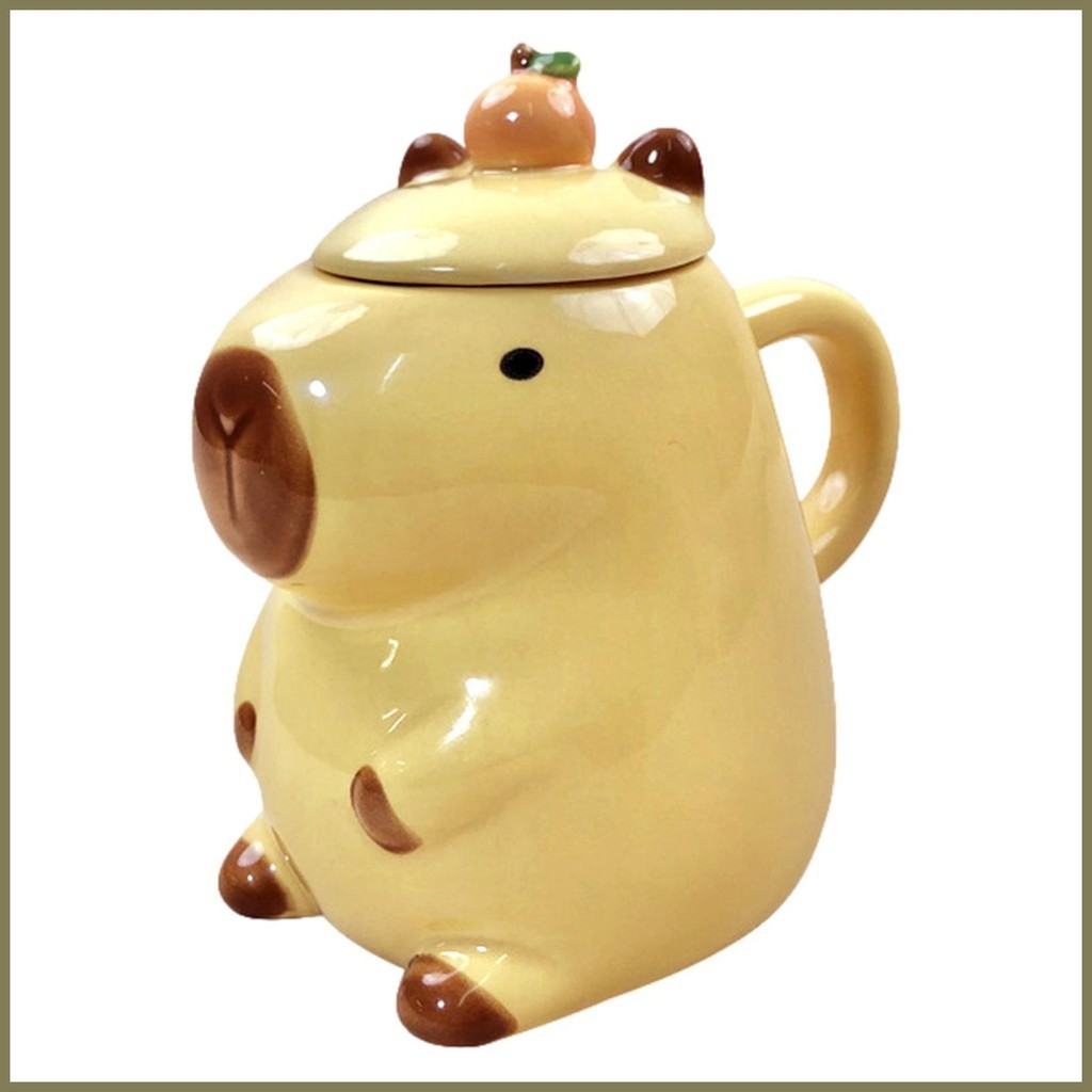 Capybara Cup Ceramic Capybara Mug Capybara Couple Funny Animal 3D Shape ...