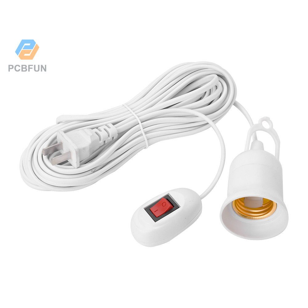 Pcbfun 3/5/8/10m Lamp Bases Universal With Switch Led Bulb Socket ...
