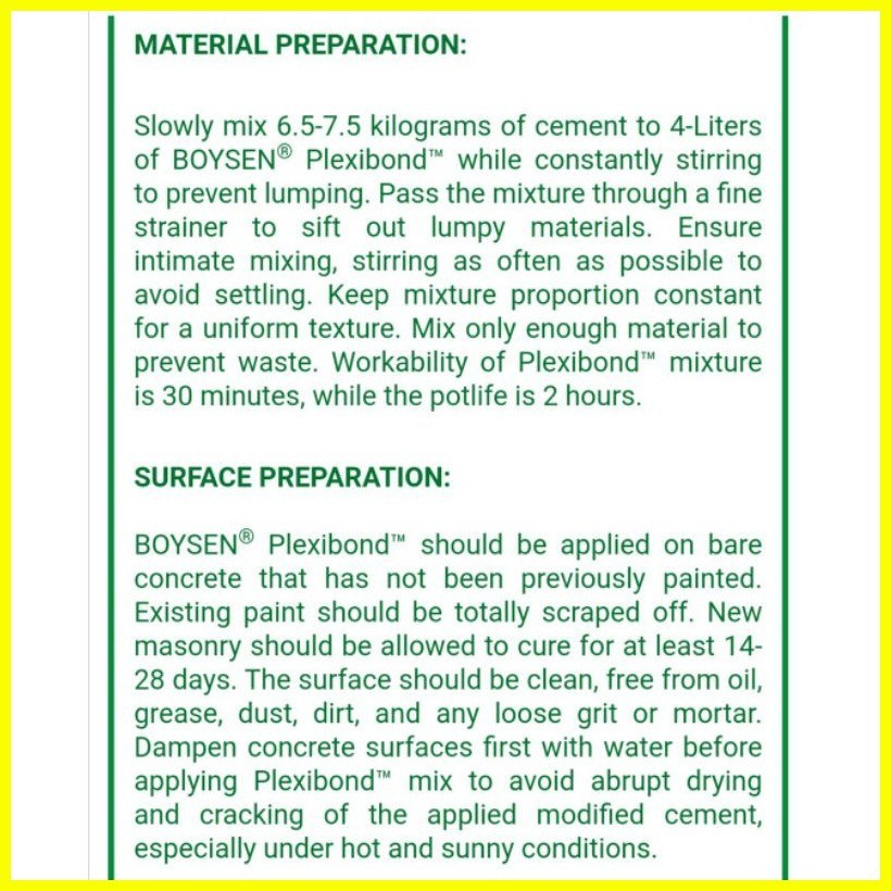 ∈ Plexibond #7760 4L Boysen Cementitious Waterproofing System 4 Liters 1 Gallon | Shopee Philippines