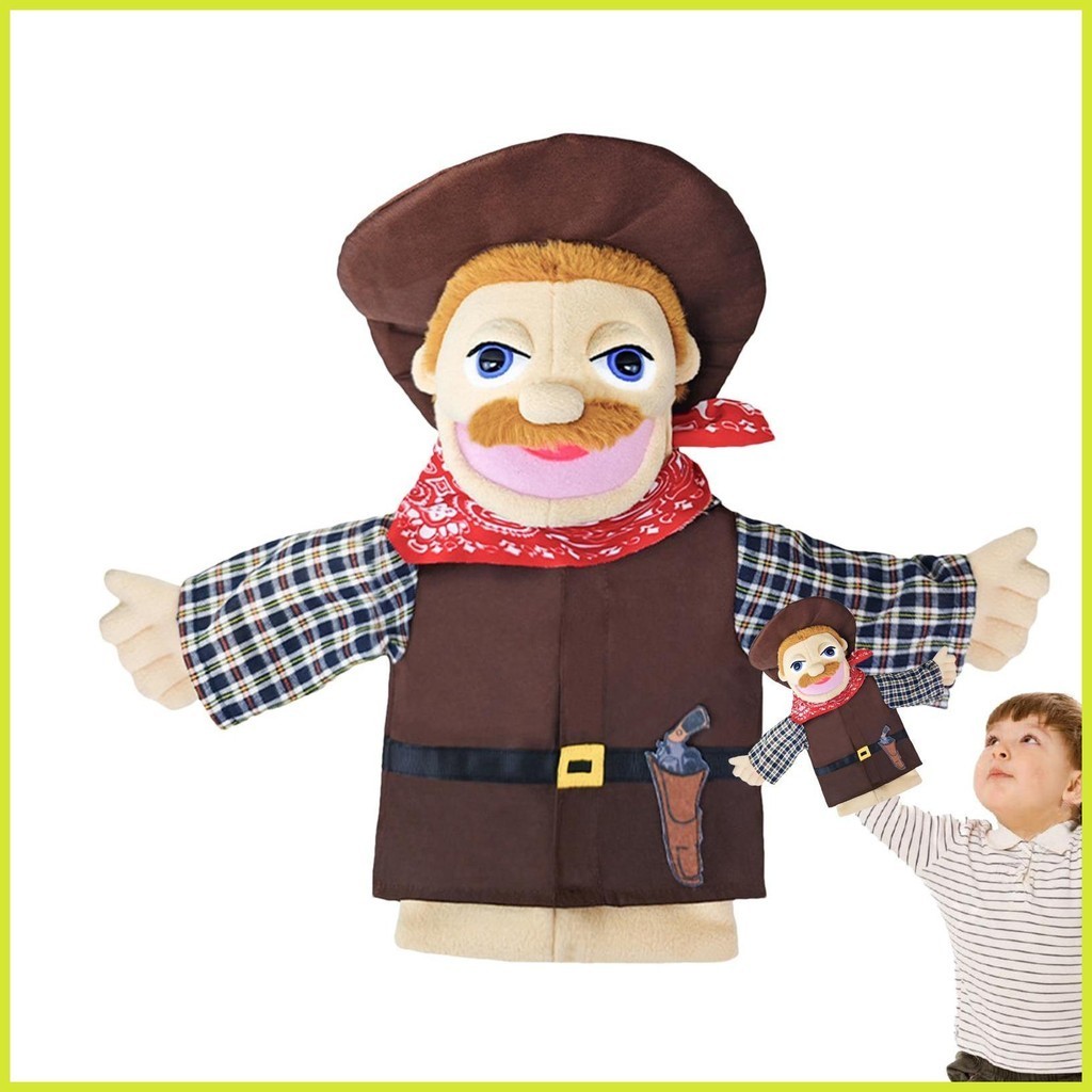 Princess Puppet Waiter Princess Prince Cowboy Soft Plush Dolls Cartoon ...
