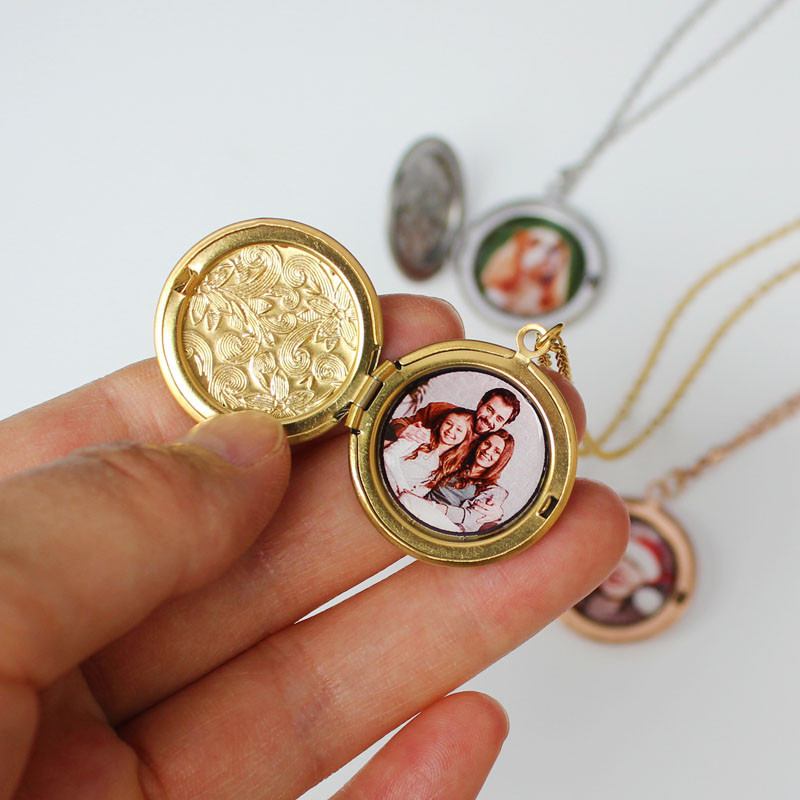 Personalized Picture Necklace for Men Women Stainless Steel Necklace ...