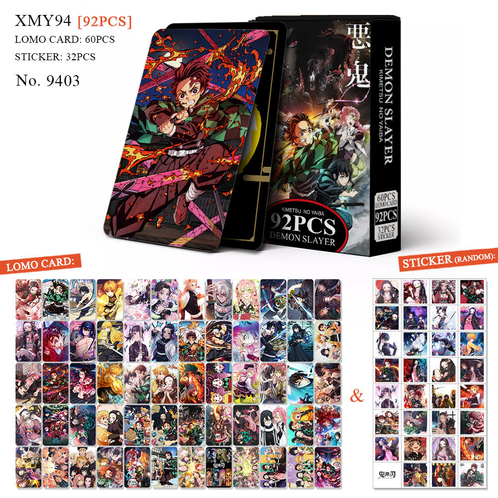 92pcs/box Anime Genshin Lomo Cards Manga Manhwa Comic Honkai Miku ...