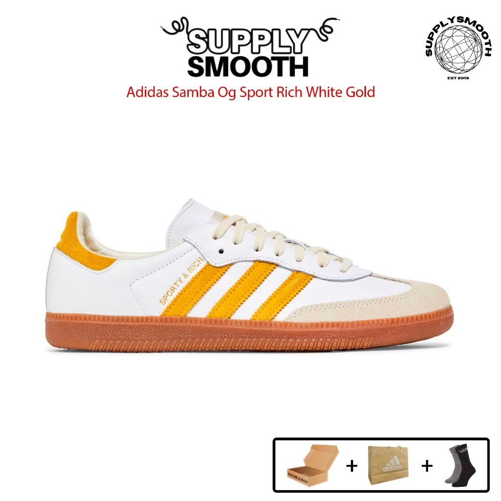 Adidas Samba Og Sport Rich White Gold | Shopee Philippines