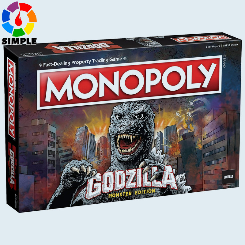 Monopoly: Godzilla | Based on Classic Monster Movie Franchise Godzilla ...