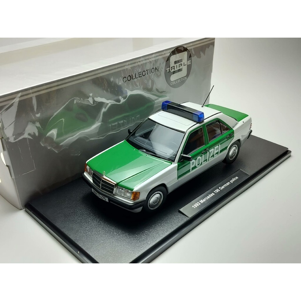 Defects Triple9 1/18 Metcedes Mercedes-Benz 190E Police Car Alloy Car ...