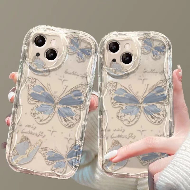 Cute Cream Butterfly Casing Realme 12 Pro Plus Pro+ 5G Case | Shopee ...