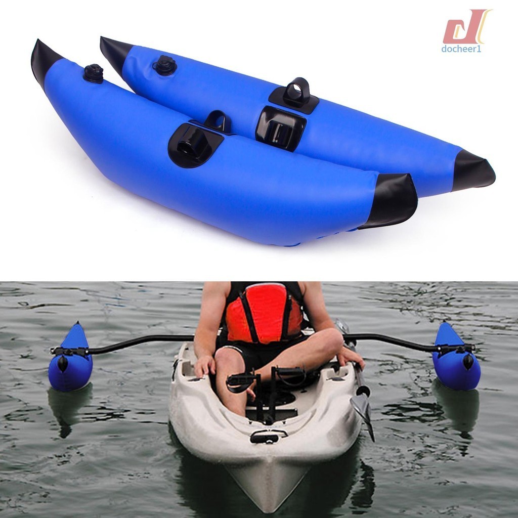 2pcs Kayak PVC Inflatable Outrigger Float Kayak Boat Fishing Standing ...