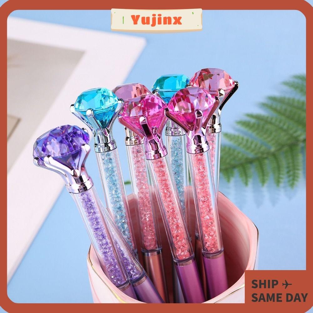 YUJINX Big Diamond, Metal 4Colors Crystal Pen, Student Gifts Office ...